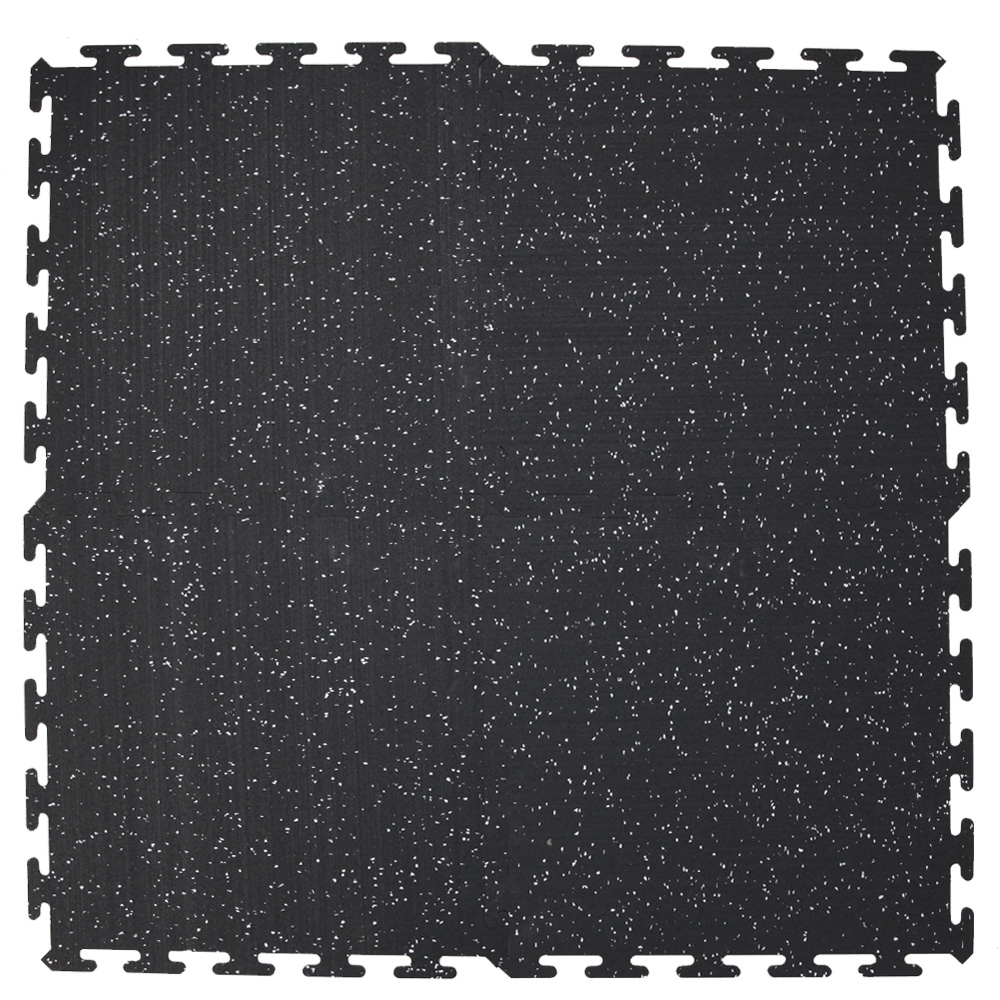 6 Packs Multi-Purpose Interlocking Rubber Mats 20″x20″ Black – RevTime