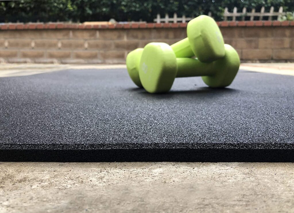 RevTime Ultra Thick GYM Weights Mat, 39.5″x39.5″ (1mx1m) 1/2″, Heavy ...